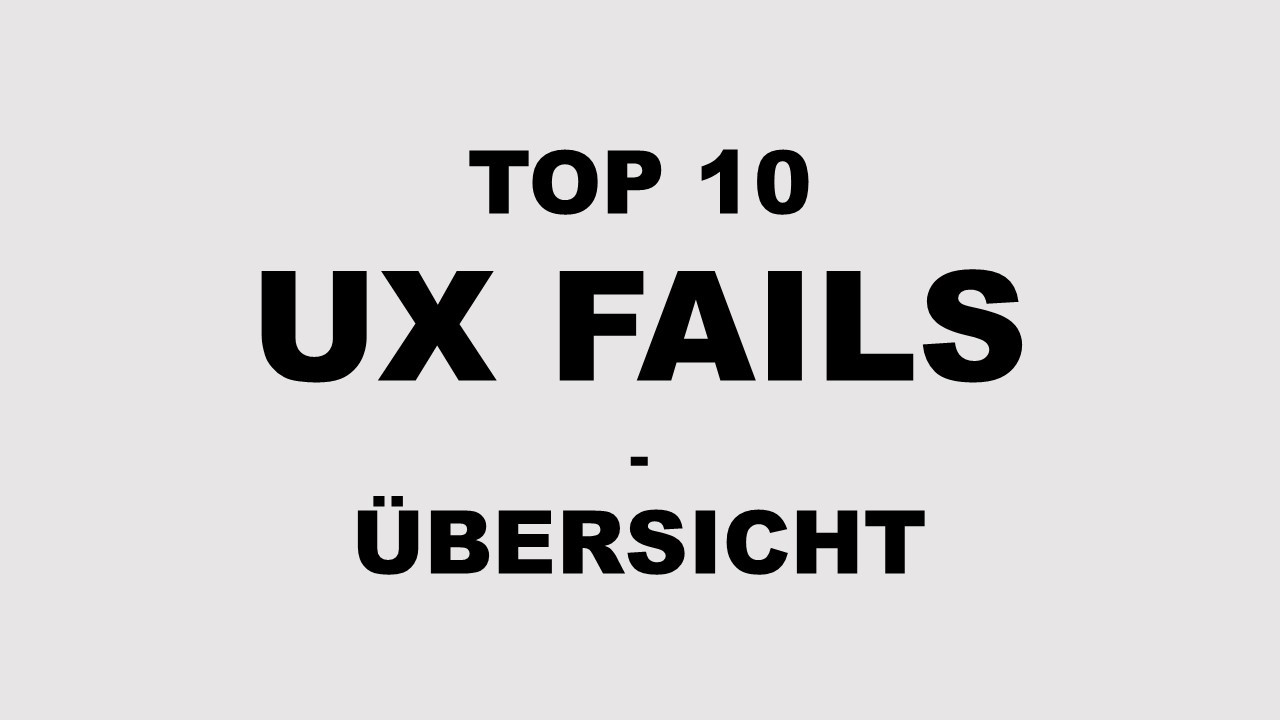 Facit Digital Top 10 UX Fails – 10 Years of Experience in User ...